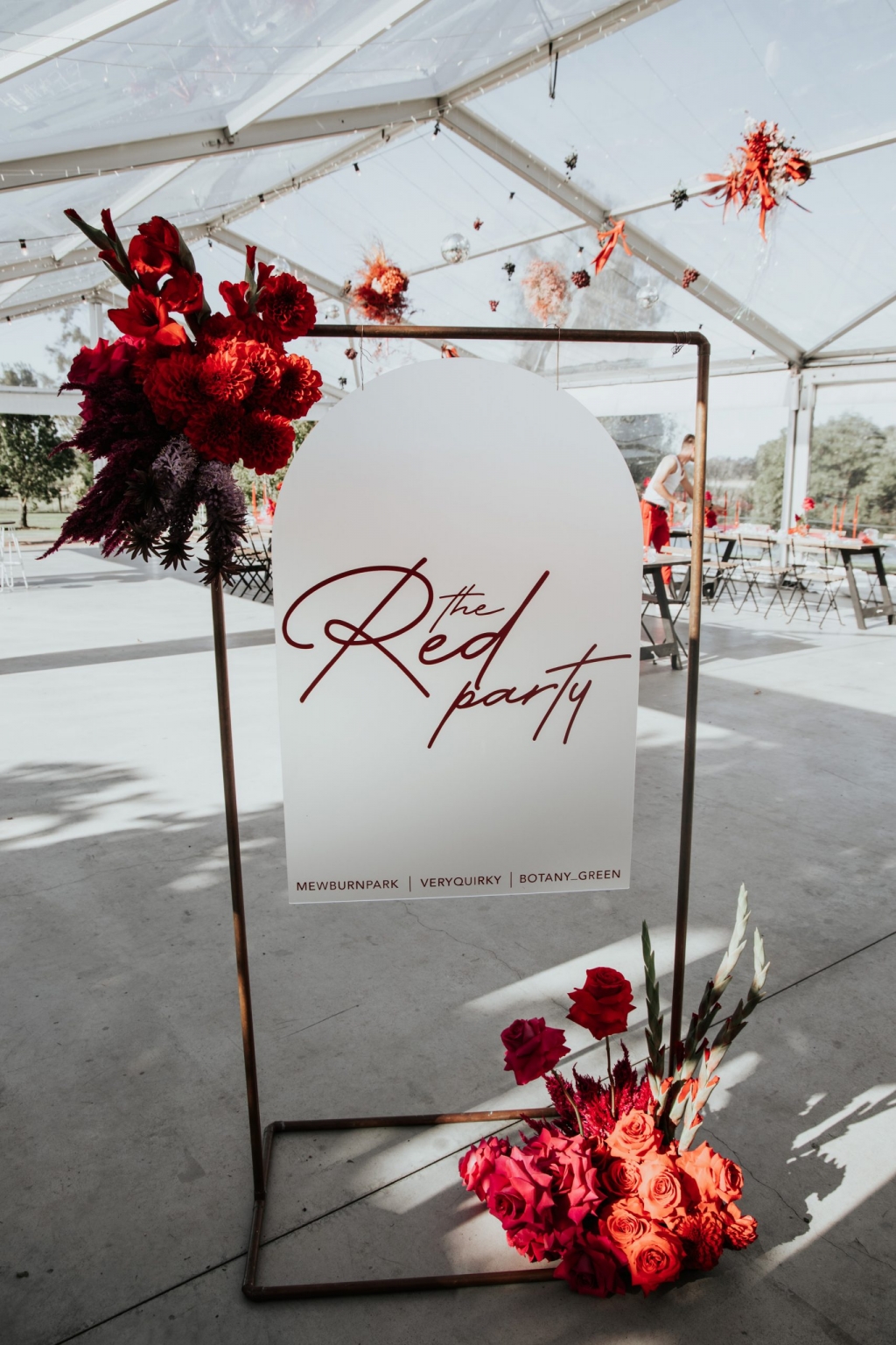 Bright & Modern Red Styling ideas With "The Red Party" - Polka Dot Wedding