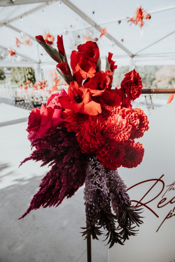 Bright & Modern Red Styling ideas With "The Red Party" - Polka Dot Wedding