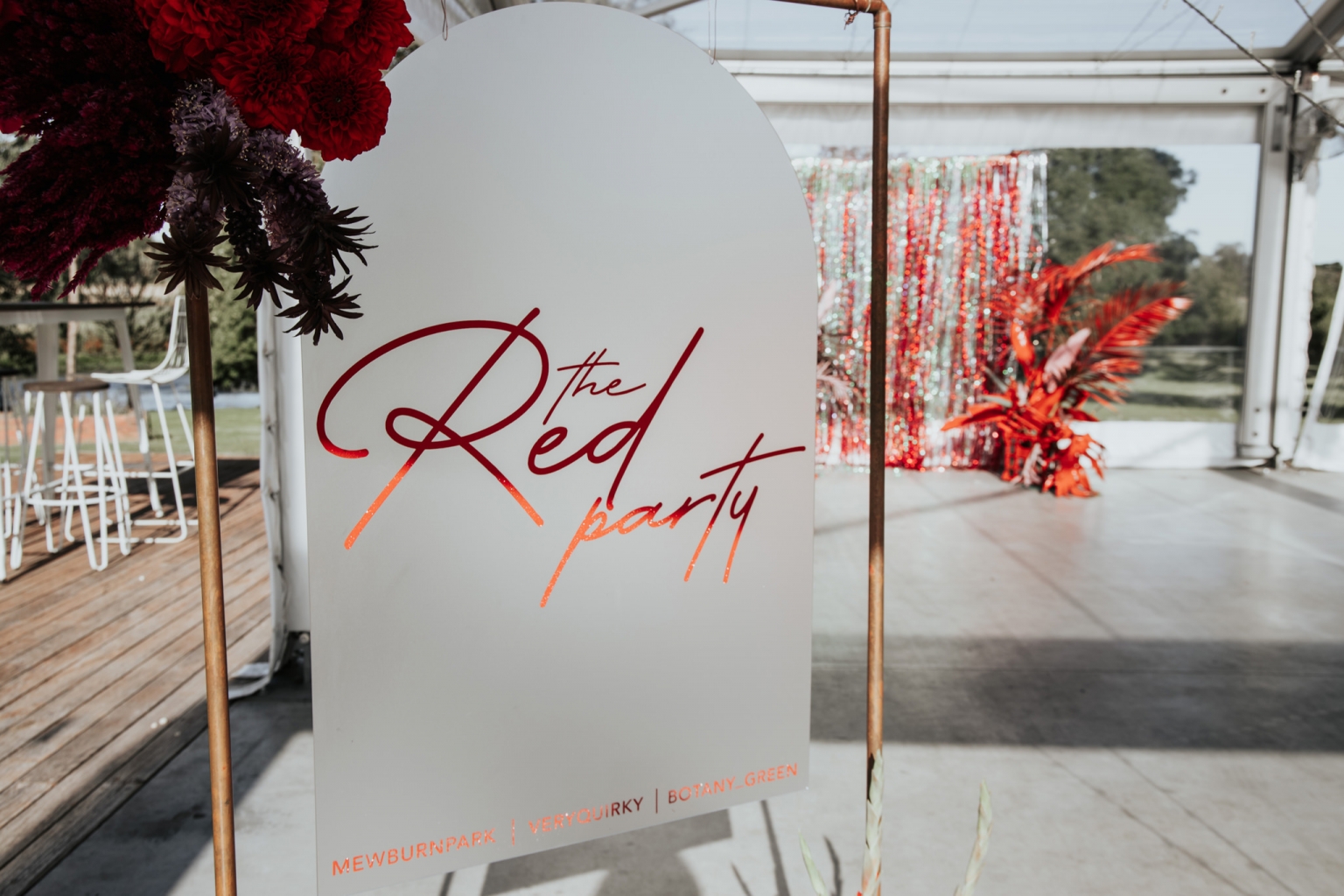 Bright & Modern Red Styling ideas With "The Red Party" - Polka Dot Wedding